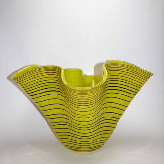 Tuica Yellow Bowl - World Art Glass - Murano Glass Gifts Co.