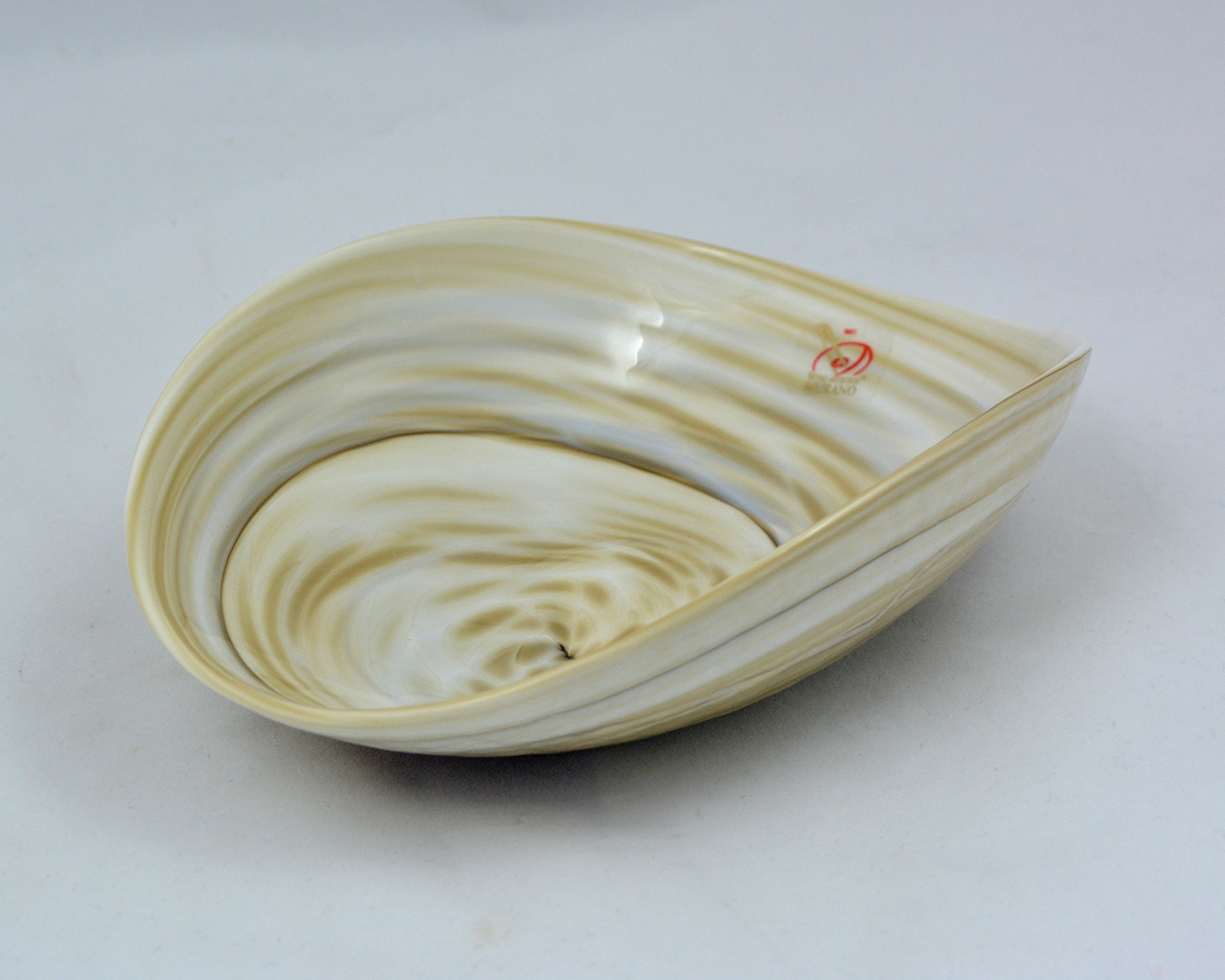 Beige and Ivory Striato Mignon Folded Bowl - Murano Glass - Murano ...