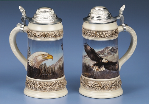 JAMES MEGER BALD EAGLE II STEIN - Authentic Beer Steins from Germany ...